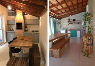 Área Gourmet Pequena: Dicas +12 Ideias lindas para seu Espaço